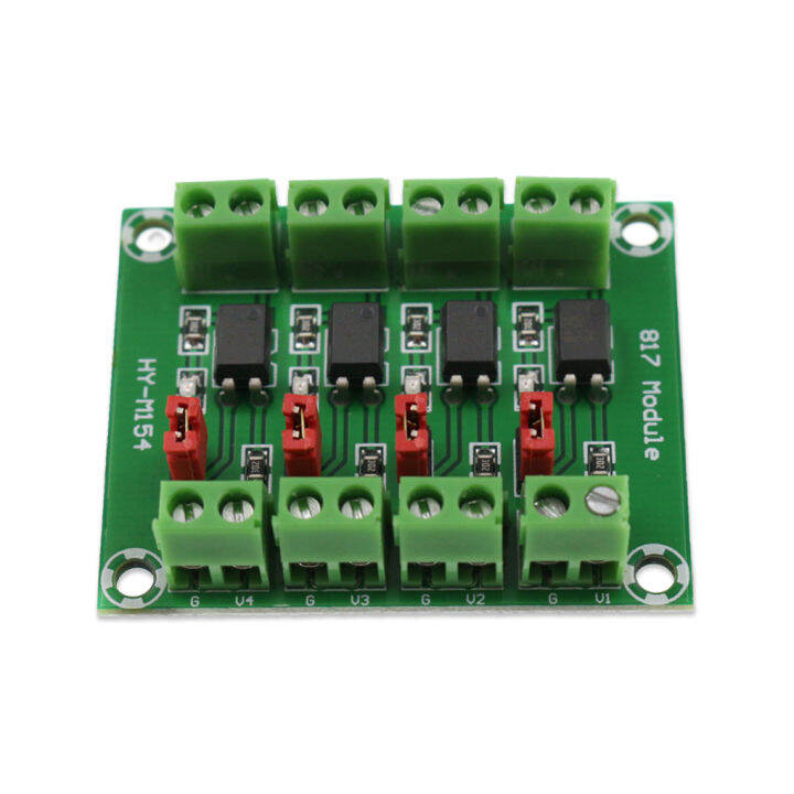 Papan Isolasi Optocoupler 4 Saluran PC817 Konverter Microkontroler ...