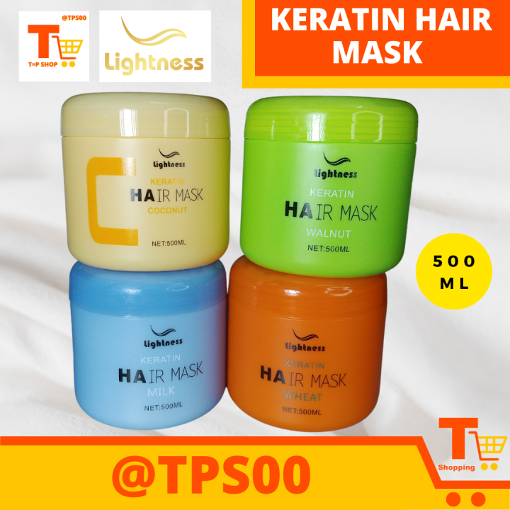 LIGHTNESS KERATIN HAIR MASK 500ml HAIR CARE REPAIR DAMAGE HAIR DEEP LI ...