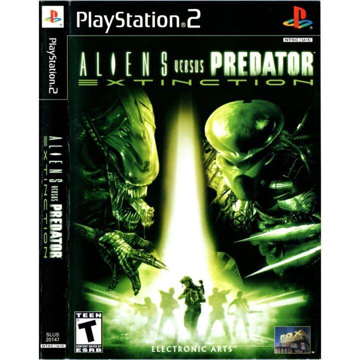 แผ่นเกมส์ Aliens Versus Predator - Extinction แผ่นCD PS2 Playstation2 ...