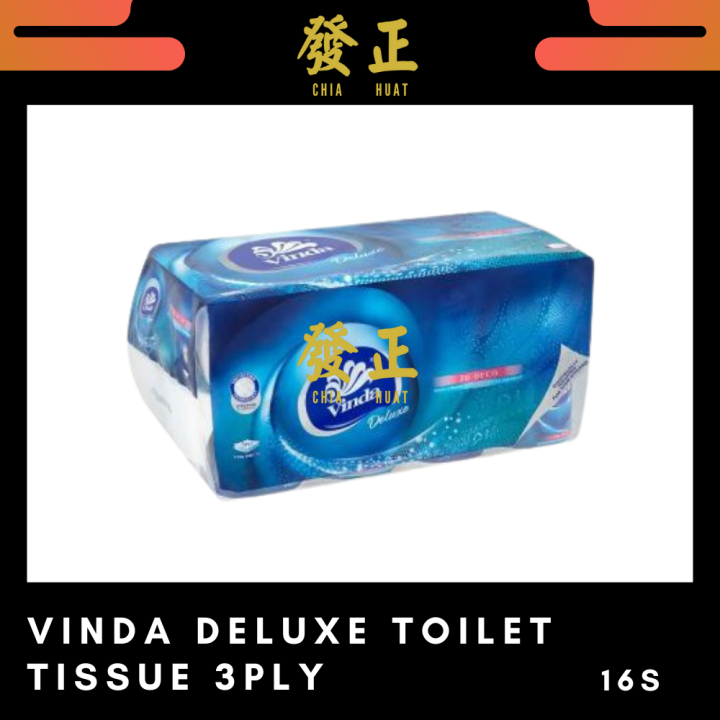 Vinda Deluxe Smooth Feel Toilet Paper Tissues Rolls 3ply (Individual ...
