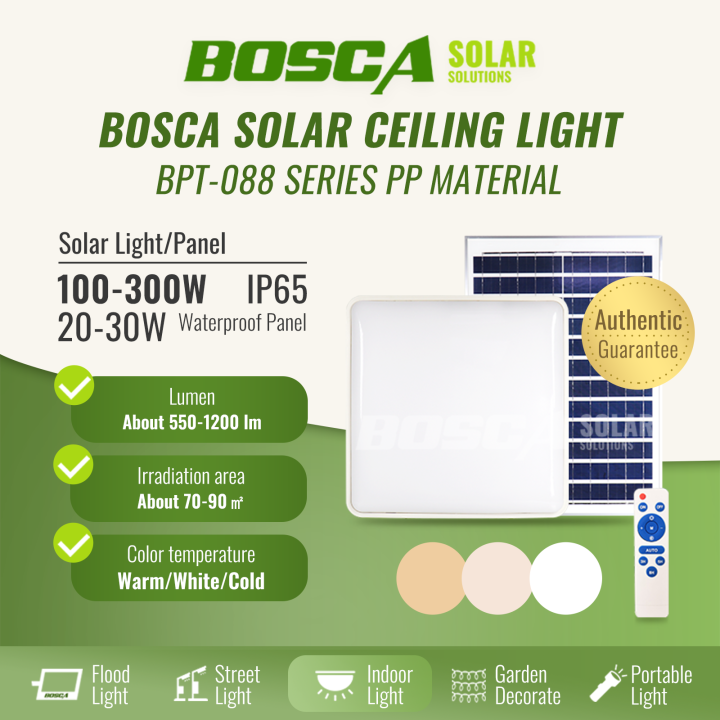 BOSCA Solar Ceiling Light 20-40CM 100W 200W 300W BPT-088 Remote control ...
