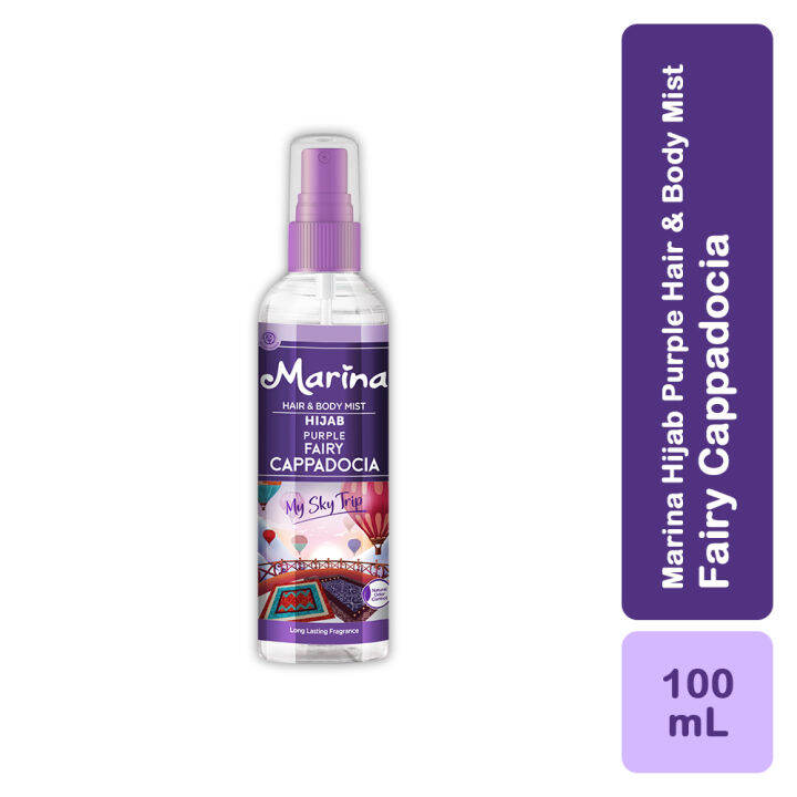 Marina Hijab Purple Hair & Body Mist Fairy Cappadocia 100mL | Lazada PH