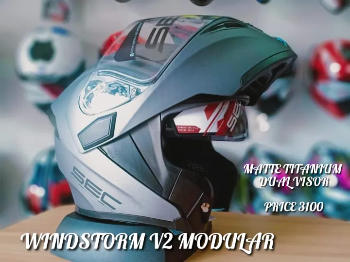 SEC WINDSTORM MODULAR HELMET | Lazada PH