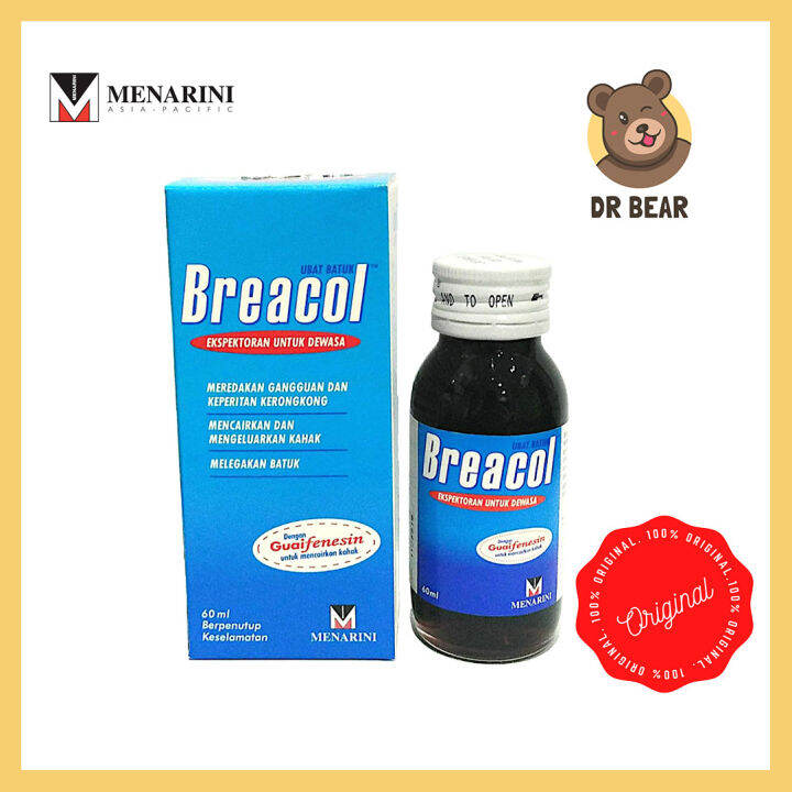 Breacol Adult Cough Syrup, Irritated Throat 60ml Ubat Batuk | Lazada