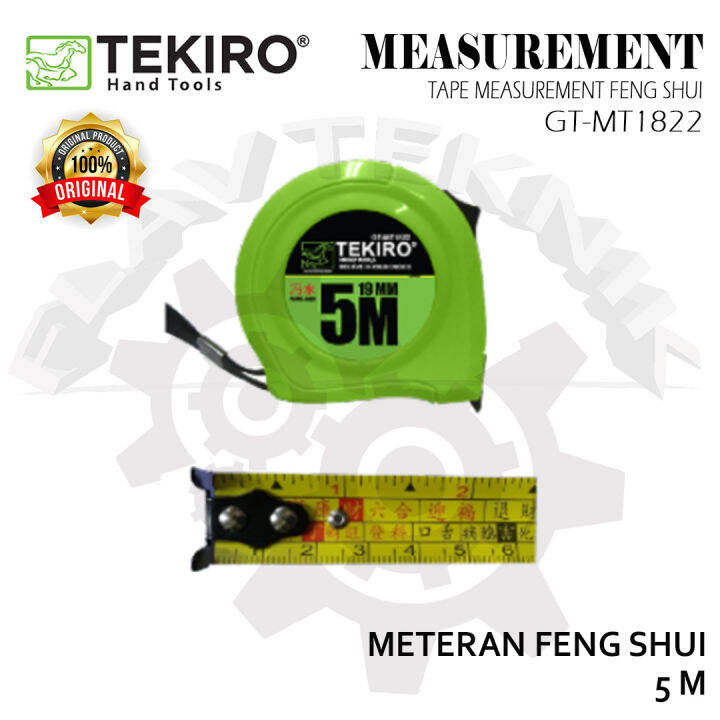 TEKIRO METERAN 5 METER FENG SHUI GT-MT1822 | Lazada Indonesia