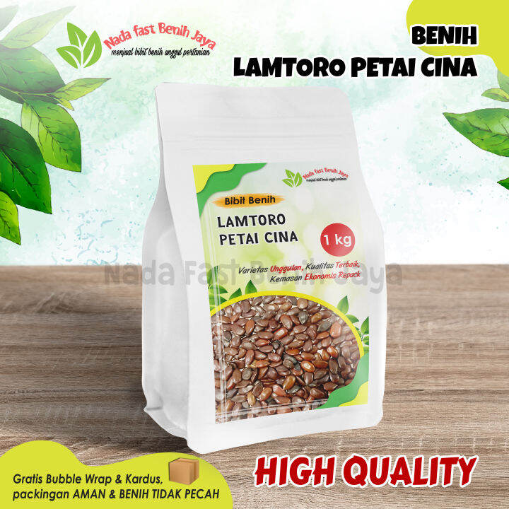 1 Kg Benih lamtoro super / bibit pohon petai cina benih petai selong ...