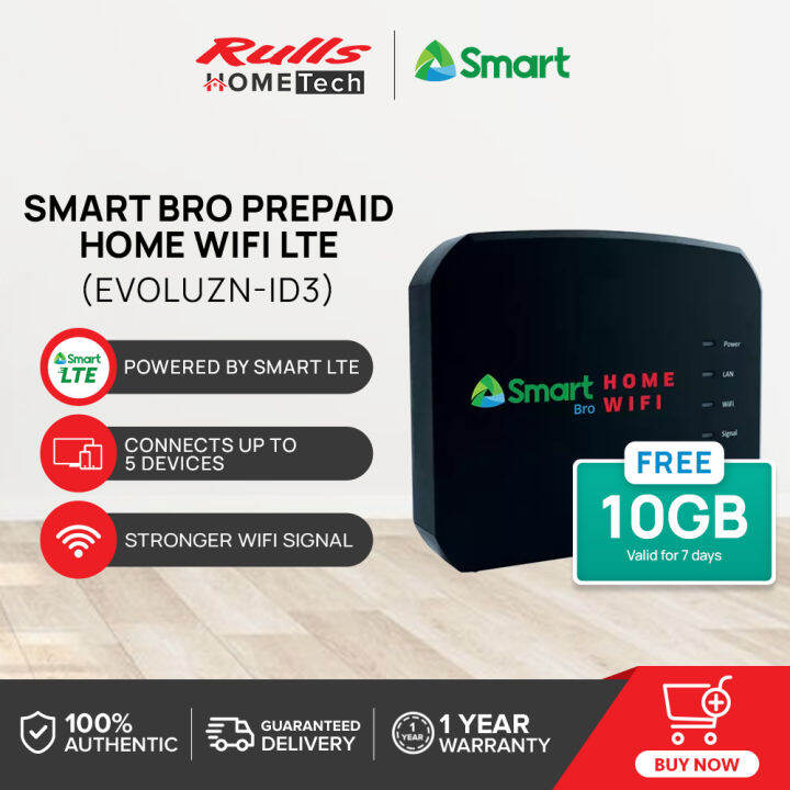 Smart Bro Prepaid Home Wifi LTE (Evoluzn-ID3) with FREE 10GB | Lazada PH