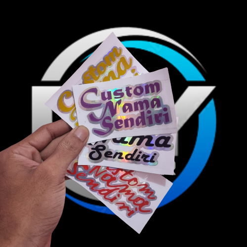 CUSTOM CUTTING STICKER ALA ALA HASIL KERINGAT SENDIRI 2WARNA DASAR ...