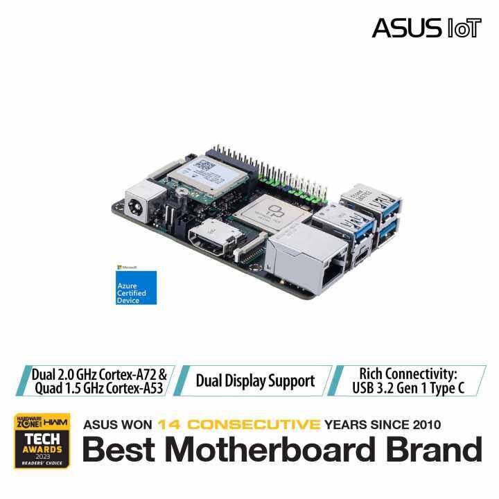 Asus Aiot Tinker Board R2 0 Arm Based Sbc W Rockchip Rk3399 Hexa Core