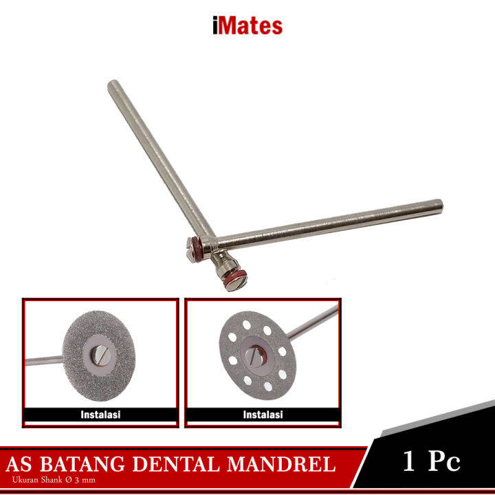 As Batang Dental Polishing Shank Mandrel Burs Low Speed 3 mm | Lazada ...