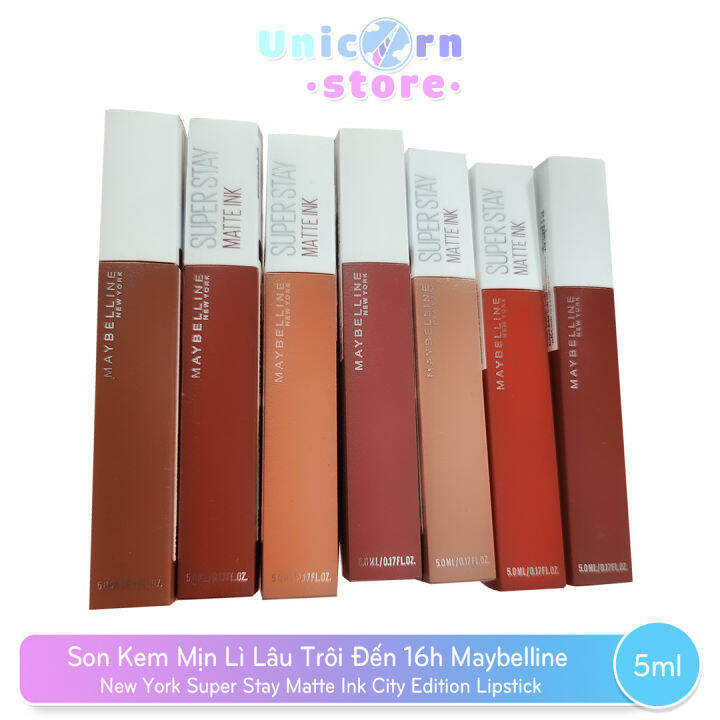 Son Kem Mịn Lì Lâu Trôi Đến 16h Maybelline New York Super Stay Matte Ink City Edition Lipstick ...