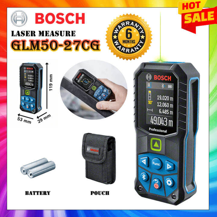 BOSCH GLM 50-27 CG PROFESSIONAL LASER MEASURE GLM50-27CG | Lazada