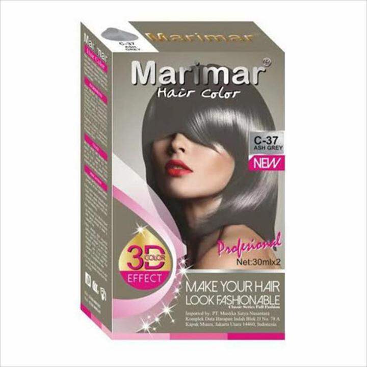 Marimar Hair Color C37 Ash Grey | Lazada Indonesia