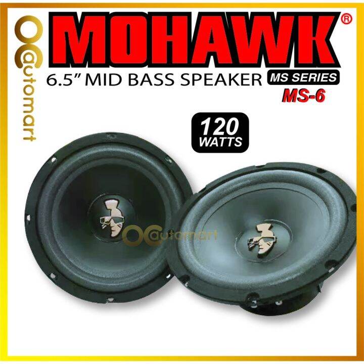 Mohawk MS Series MS-6 6.5" Inch Mid Bass Speakers Car Spk | Lazada