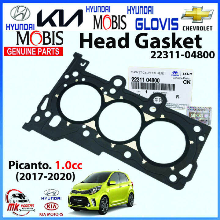 [GENUINE] Head Gasket for Picanto(2017-2020). 1.0cc. 22311-04800 ...