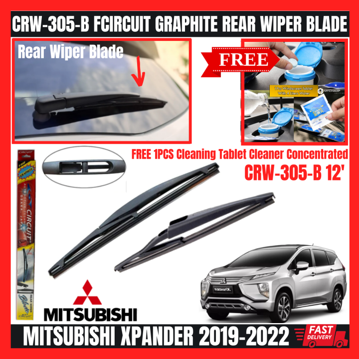 CRW-305-B CIRCUIT GRAPHITE REAR WIPER BLADE FOR MITSUBISHI XPANDER 2019 ...