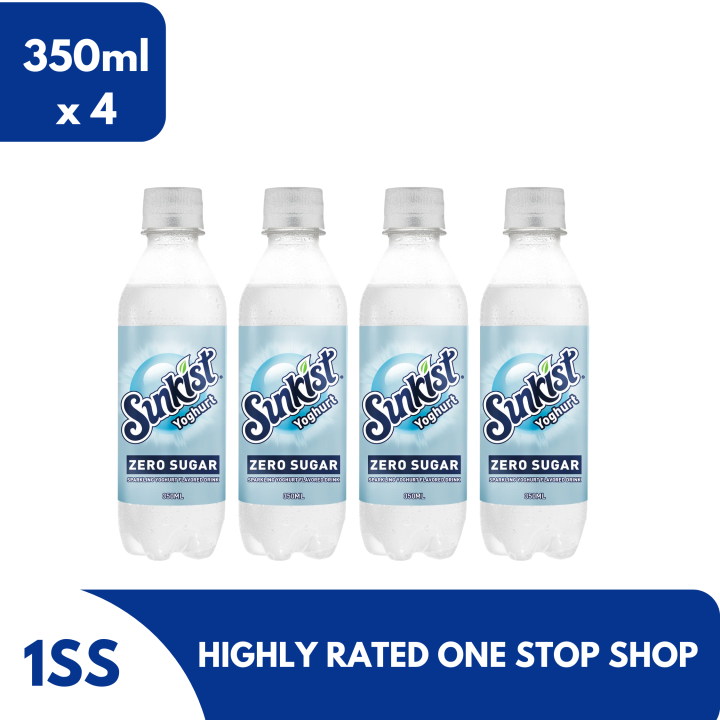 Sunkist Yoghurt Zero Sugar Drink, 350ml set of 4 | Lazada PH