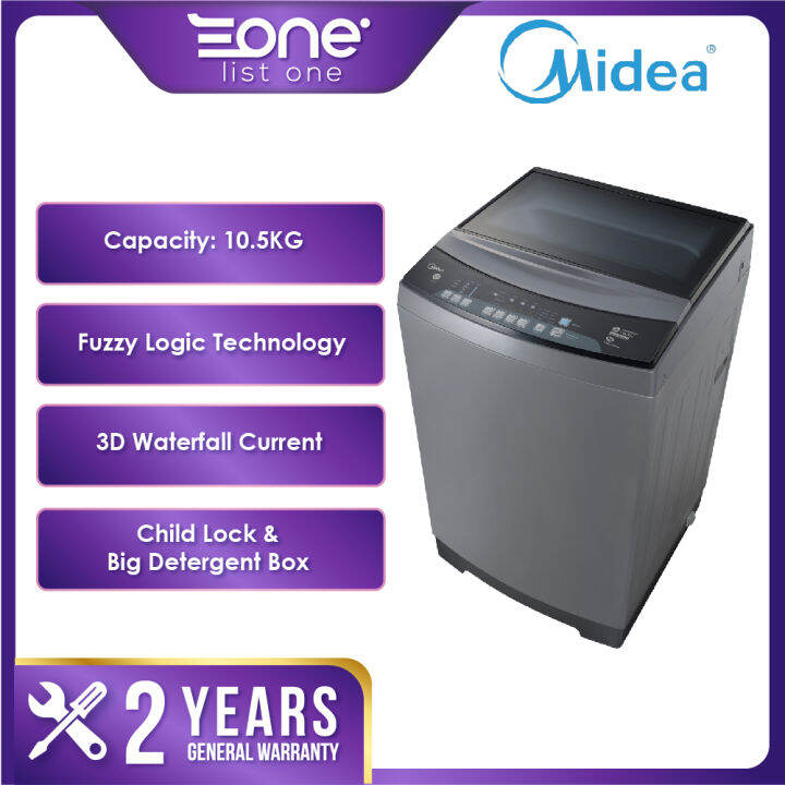 Midea 10.5KG Fully Auto Washing Machine MFW-1055CV | Midea 12.5KG ...