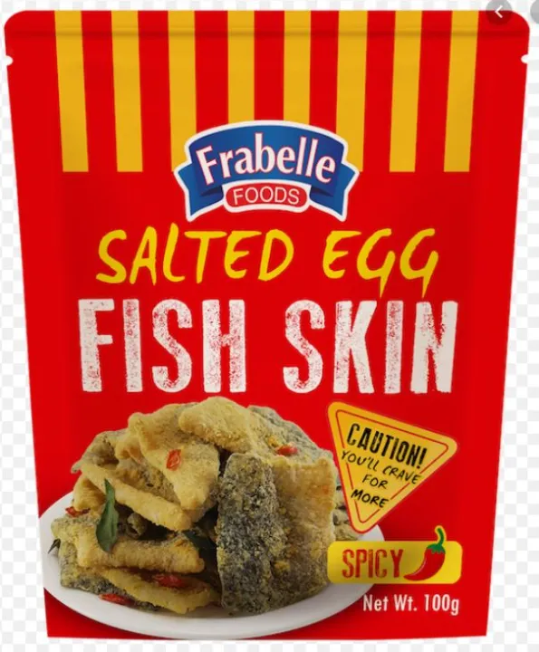 Frabelle Foods Salted Egg Fish Skin Spicy 100g | Lazada PH