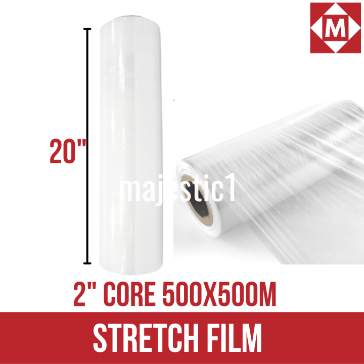 Stretch Film Cling Wrap 500mm x 500meters x 23microns 2inches core ...