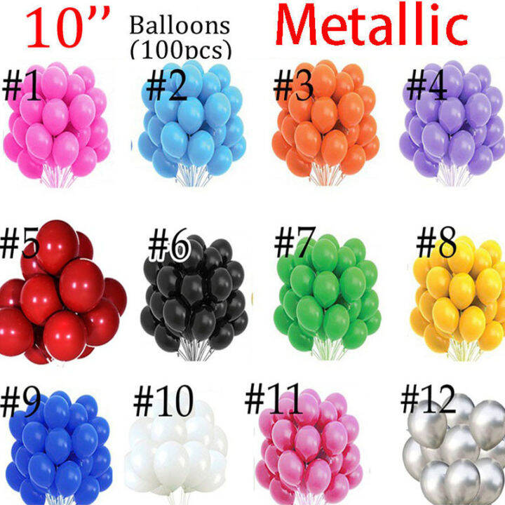 100pc 10inch Balloon Latex Balloons happy Birthday Party Decorations ...