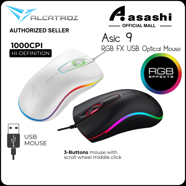 Alcatroz Asic 9 RGB FX USB Optical Mouse | Lazada