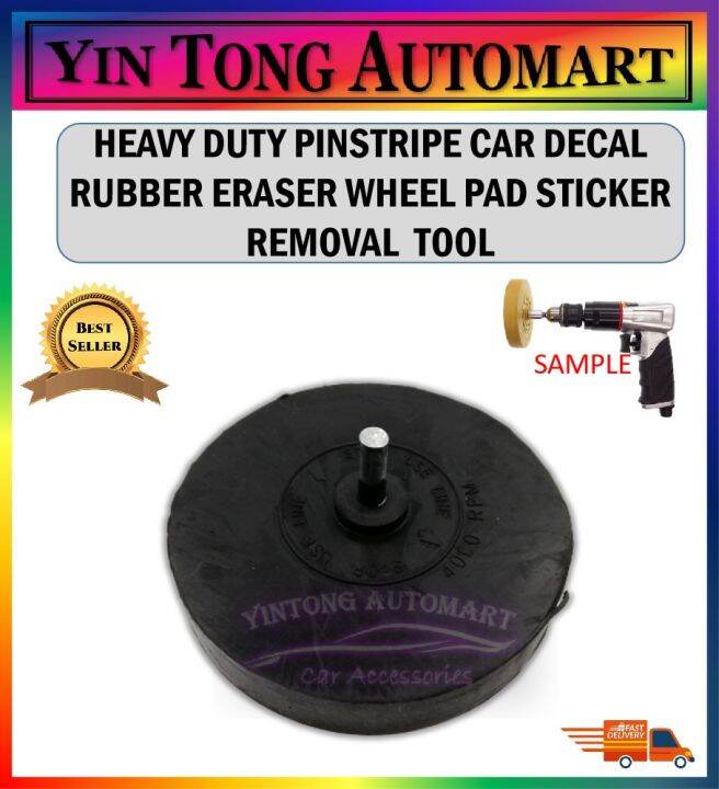 Heavy Duty Pinstripe Car Decal Rubber Eraser Wheel Pad Sticker Removal ...