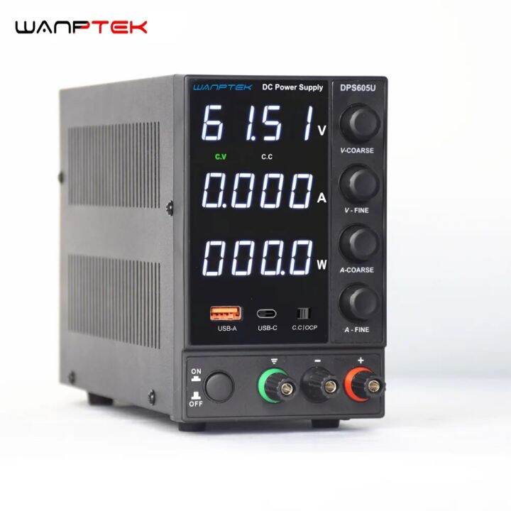 qci5rh warranty Wanptek Adjustable DC Power Supply 30V 10A 60V 5A with USB & Type C Regulated ...