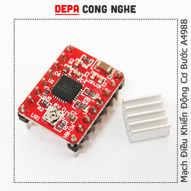 Mạch Điều Khiển Động Cơ Bước A4988, Điều Khiển Máy In 3D, Tương Thích Arduino, Raspberry, RAMPS ...