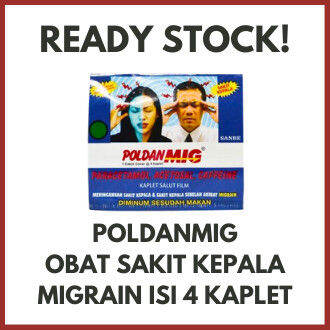 POLDANMIG OBAT SAKIT KEPALA SEBELAH DAN MIGRAIN PARACETAMOL CAFFEINE ...