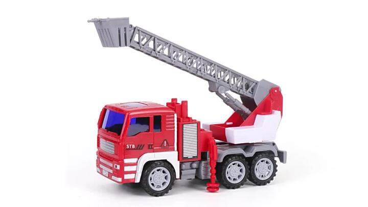 Gift Version Gift Large Inertia Children's Toy Car Ladder Rescue Fire ...