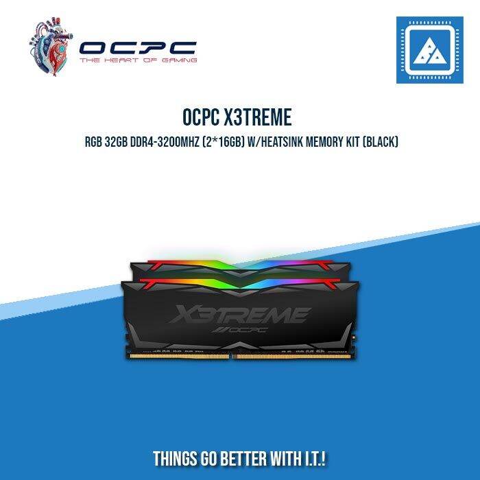 OCPC X3TREME RGB 32GB DDR4-3200MHZ (2*16GB) W/HEATSINK MEMORY KIT ...