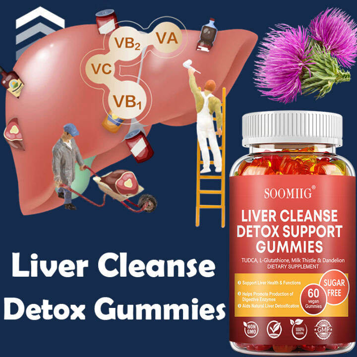Soomiig Liver Cleanse Detox Gummies Liver Cleanse Detox Aids In