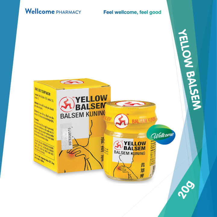 Wen Ken Three Legs Yellow Balsem (Balsem Kuning) - 20g | Lazada
