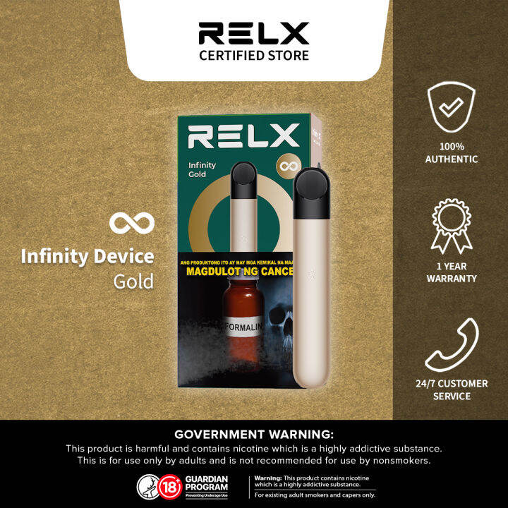 RELX INFINITY DEVICE- GOLD | Lazada PH