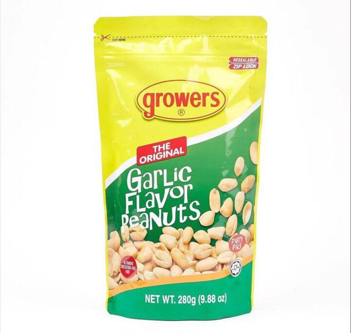 Growers Original Garlic Peanuts Party Pack 280g | Lazada PH