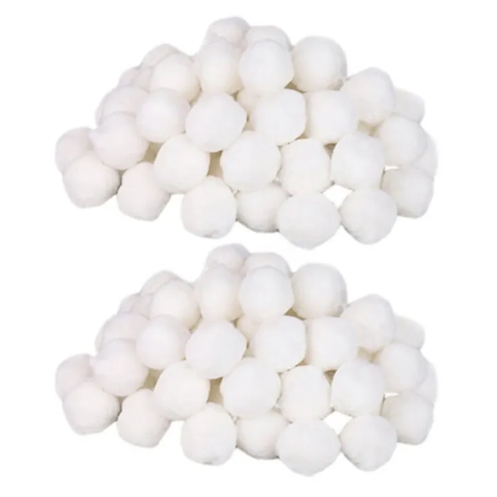 2X Swimming Pools Filter Balls Portable Wet Dry Cotton Canister Clean ...