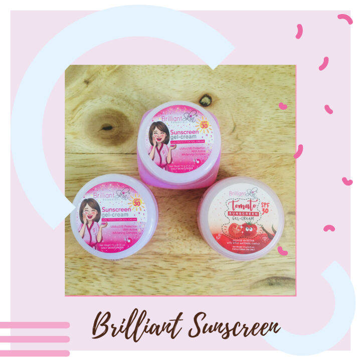 Brilliant Sunscreen Gel-cream 10g [Tomato, Rejuvenating, Whitening ...