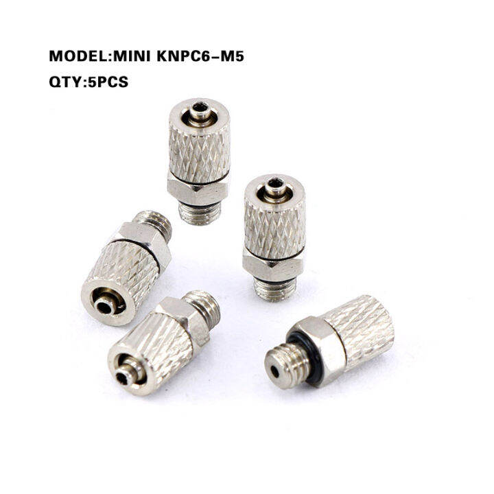 Air Pipe Fitting PC6-M5 Pneumatic connector PC 6mm Hose OD M5 Male ...