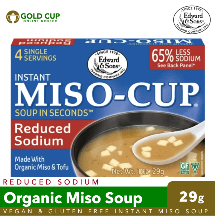 Edward & Sons Reduced Sodium Miso Soup 29g | Lazada PH