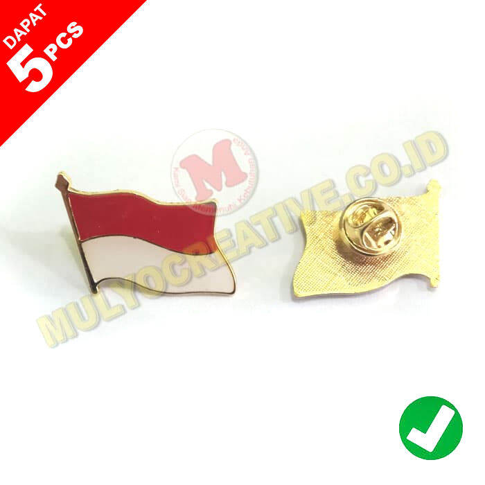 Pin Bros Bendera Indonesia 2.3cm / 5pcs | Lazada Indonesia