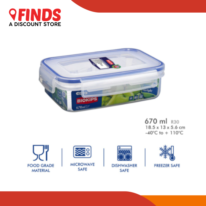 Biokips Rectangular 670ml | Lazada PH