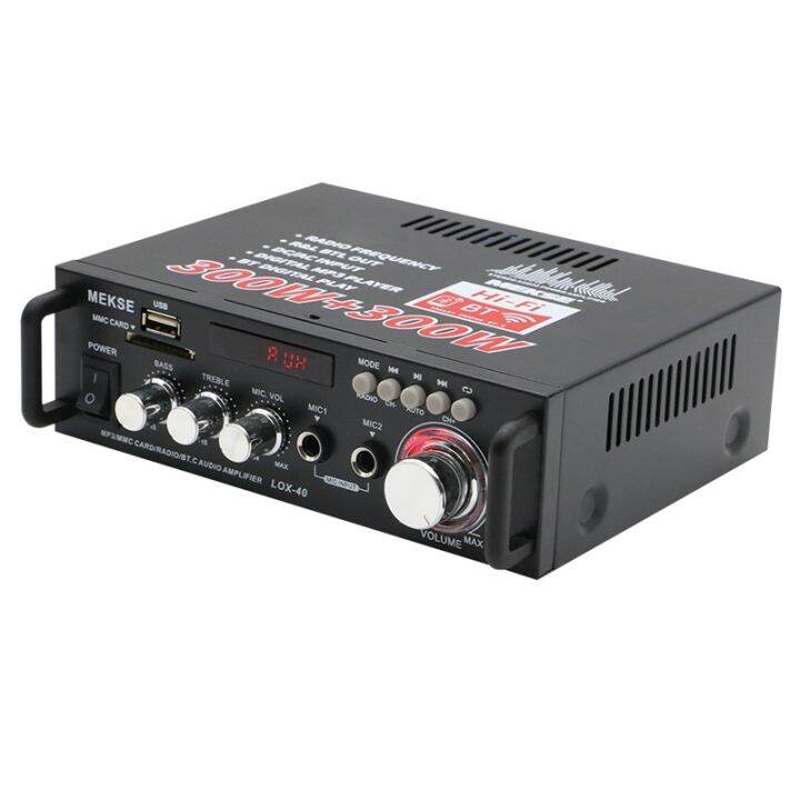 Bluetooth Home Audio Power Stereo Amplifier for Speakers - Portable 2 ...