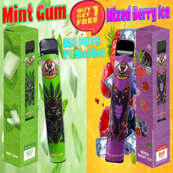 BUY 1 TAKE 1 LEGIT POD KING MAXX Puff Plus smoke vapers full set (MINT ...