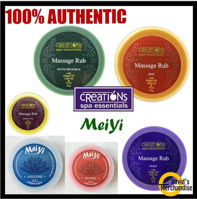 Creations Spa Essential & Meiyi Herbs Essentials Massage Rub (50g ...