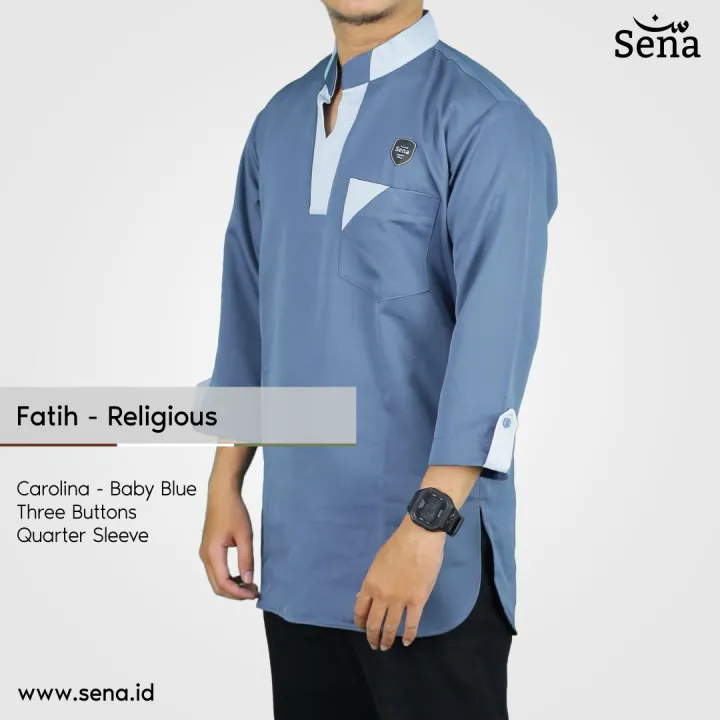 SENA FATIH - RELIGIOUS | Baju Kemeja Koko Pria - Kemeja Formal - Kemko ...