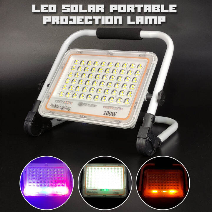 LED SOLAR PORTABLE PROJECTION LAMP | Lazada PH