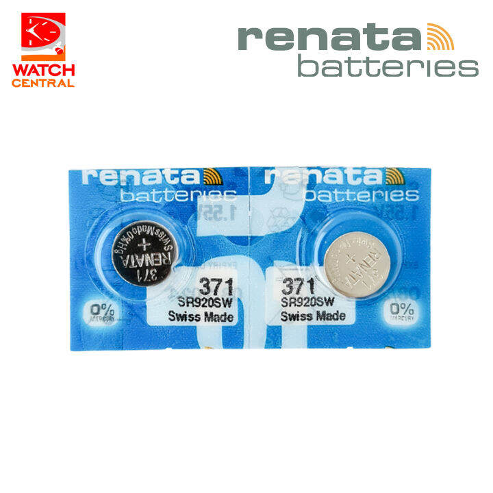 Renata 371 SR920SW Watch Battery Pack of 2 Pieces | Lazada PH