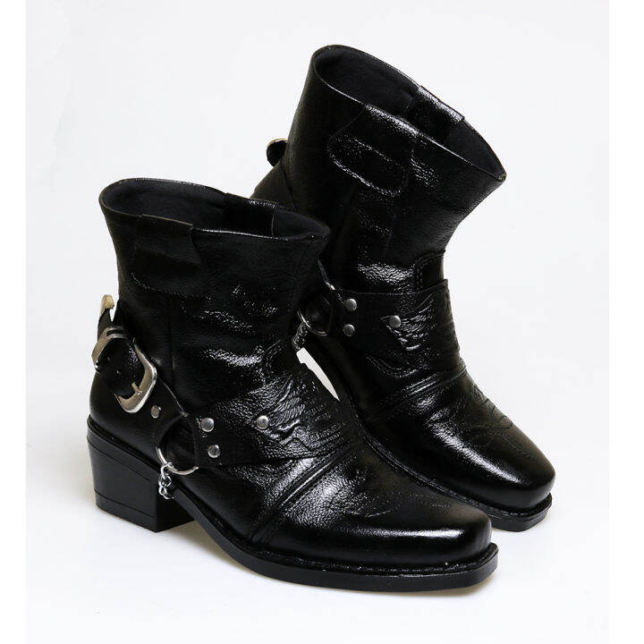 Sepatu Jenggel Boots Bikers Pria Kulit Terbaru | Lazada Indonesia