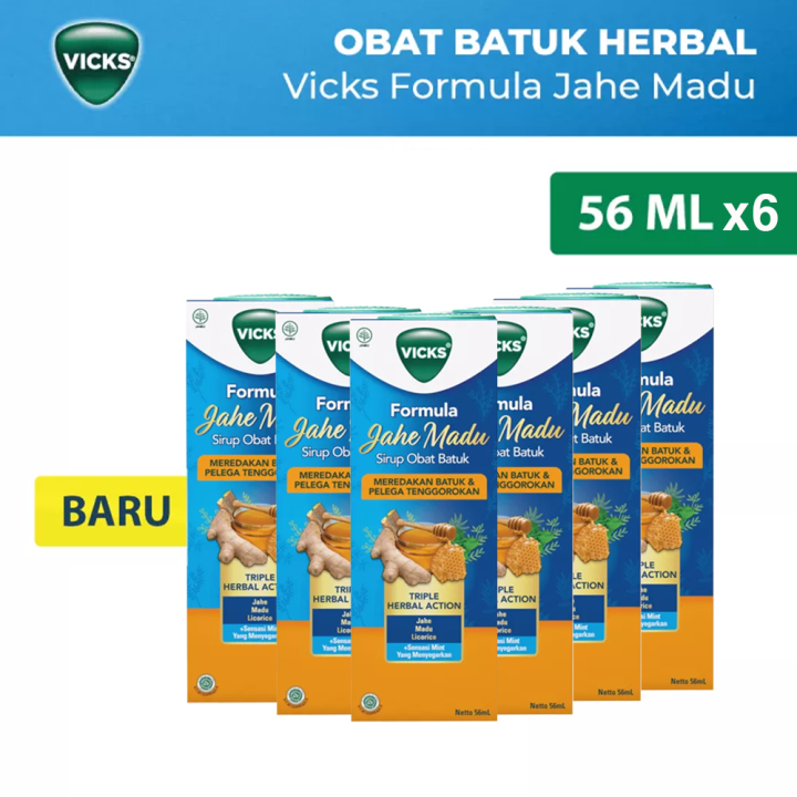 Vicks Formula Jahe Madu 56 ml - Paket Isi 6 | Lazada Indonesia